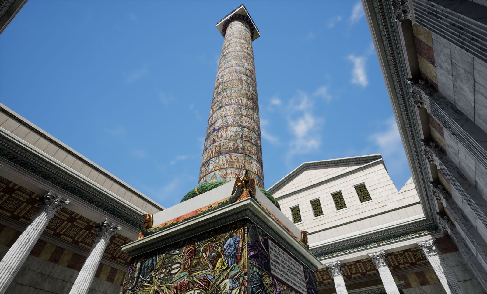 Trajan s Column Full color Reconstruction History In 3D