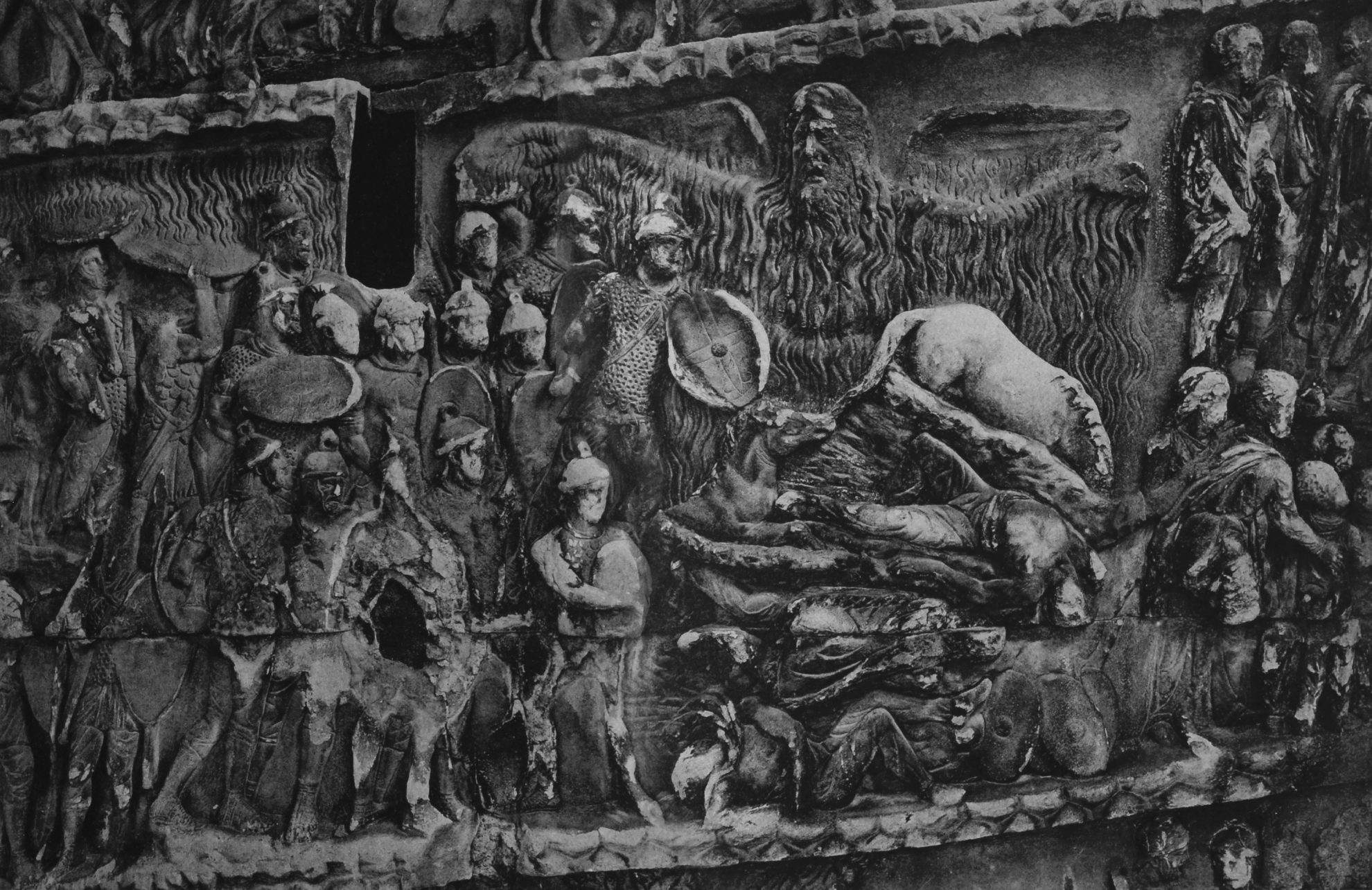Column of Marcus Aurelius reconstruction is in progress: two sample ...