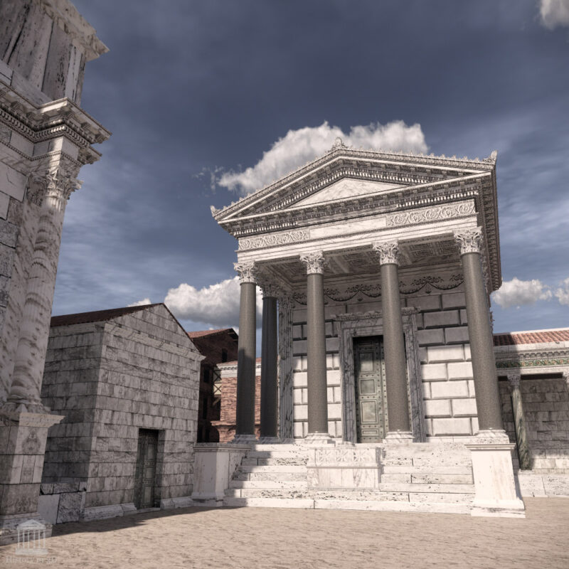 Rome in 3D - Templum Divorum reconstruction - History in 3D