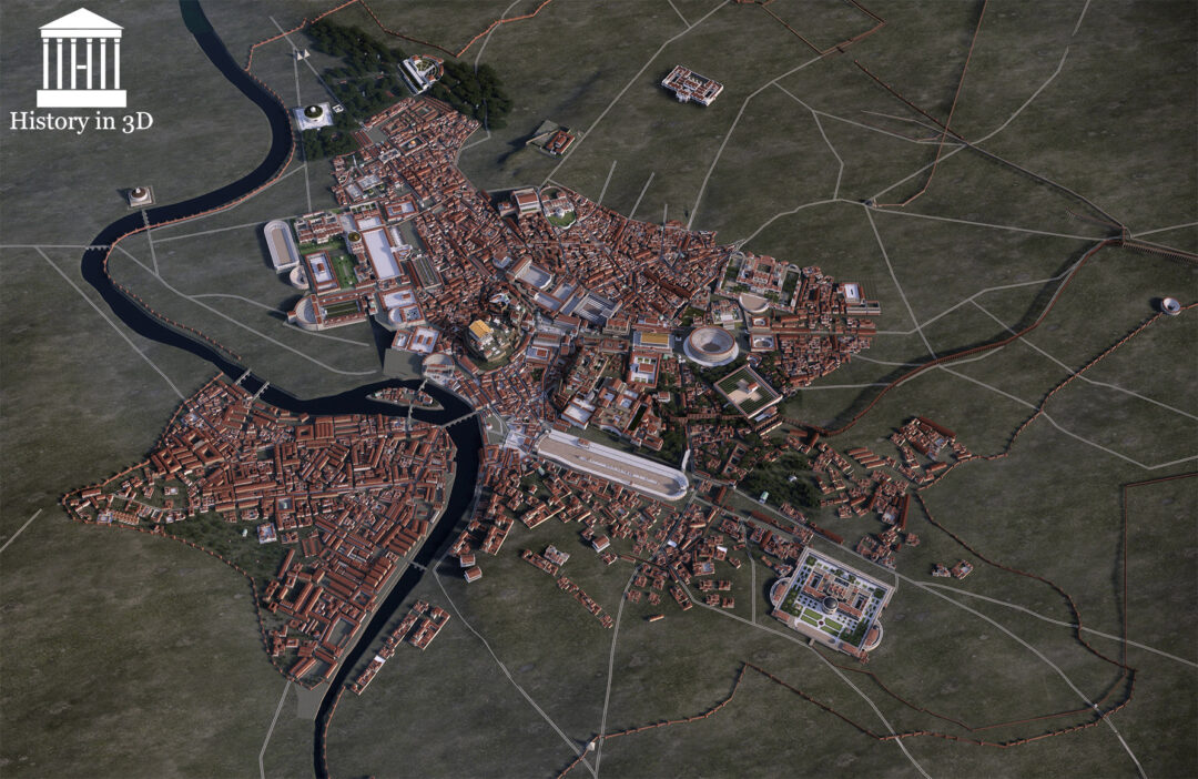 Rome in 3D - 8 minute aerial flight over the center of the Etеrnal City ...