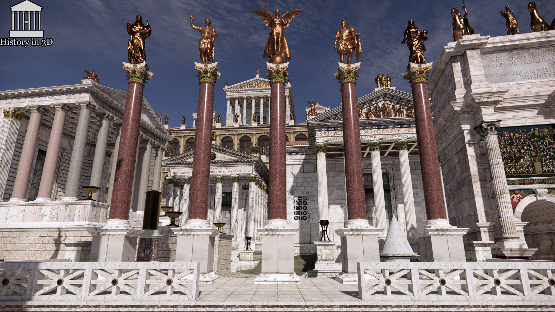 "HISTORY IN 3D" recreates in 3D what did Forum Romanum look like in 410 ...