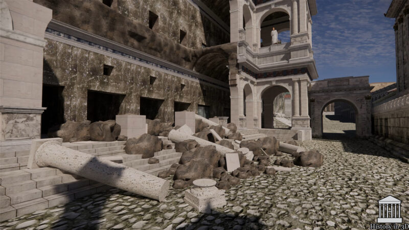 "HISTORY IN 3D" recreates in 3D what did Forum Romanum look like in 410 ...