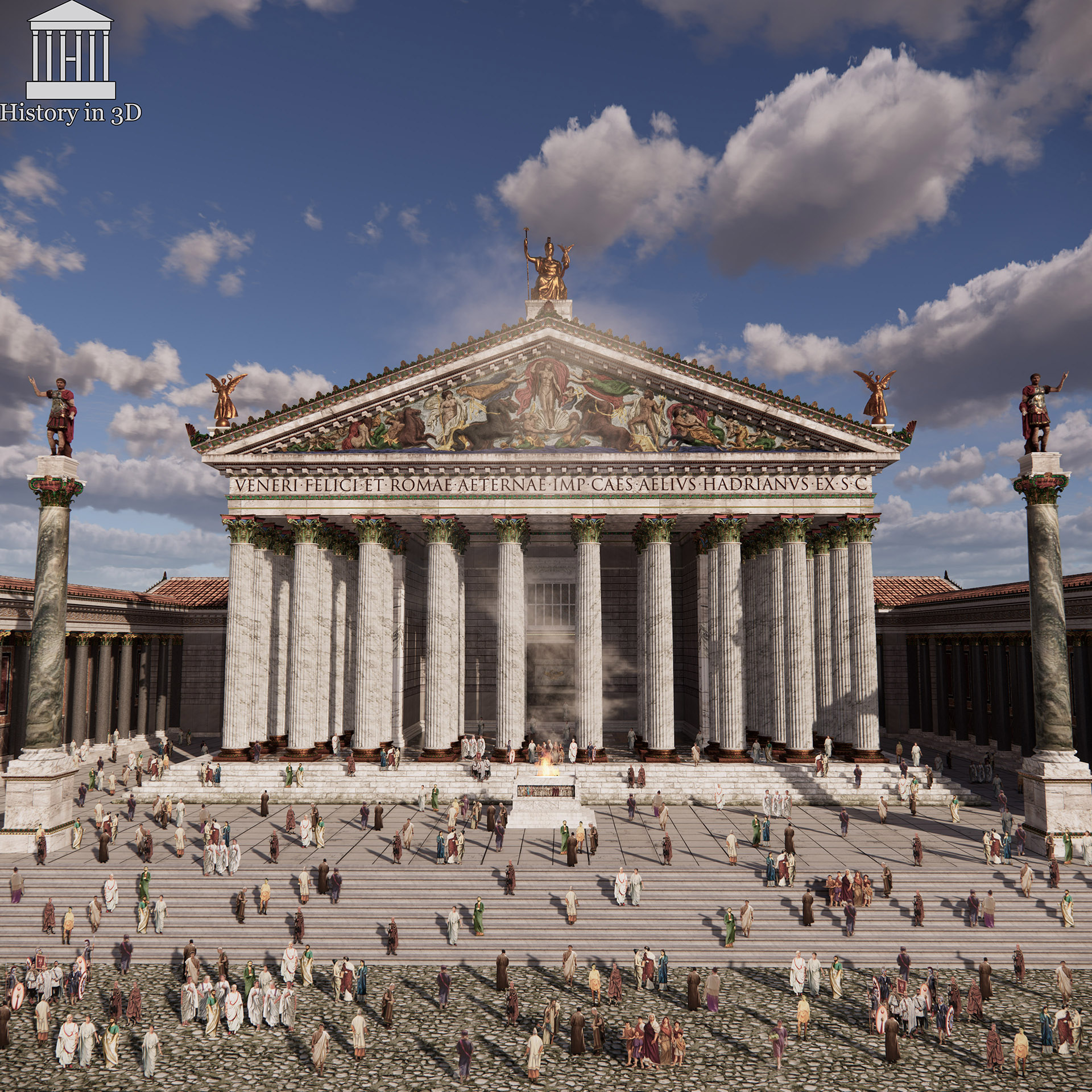 Detailed Rome in 3D reconstruction, with correct colours - 2023 year ...